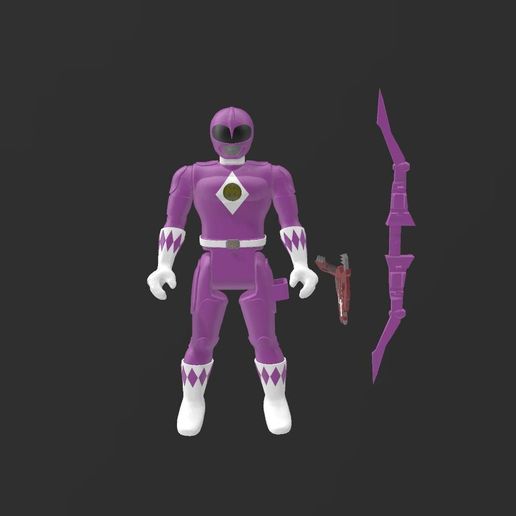 3D file Power Rangers Action Figure: Pink Ranger 🎲 ・3D printable model ...