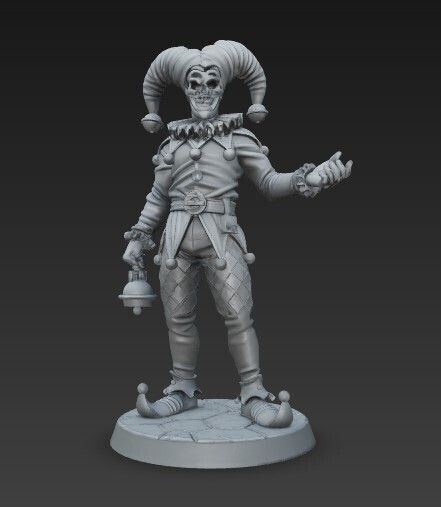 😀 Grinning Fear – 3D Printable Deadly Jester Figure Model・ STL File for ...