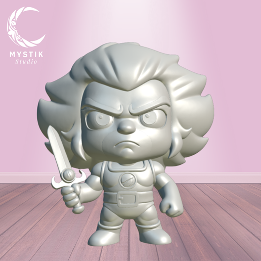 Lion‑O Chibi – Leader of the ThunderCats 🐾⚔️ | 3D Collectible Figure ...