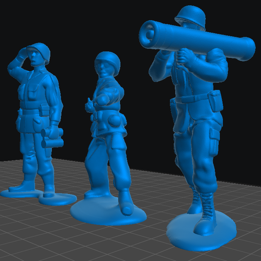 🤏 toy soldiers・ STL File for 3D printing・Cults
