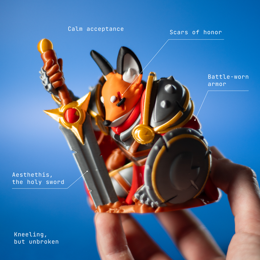 🖊️ Fallen Hero - Pen Holder・ 3D File for 3D printing・Cults