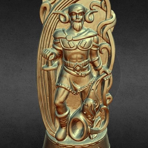 😇 gods of asgard statue Heimdall・ OBJ File for 3D printing・Cults