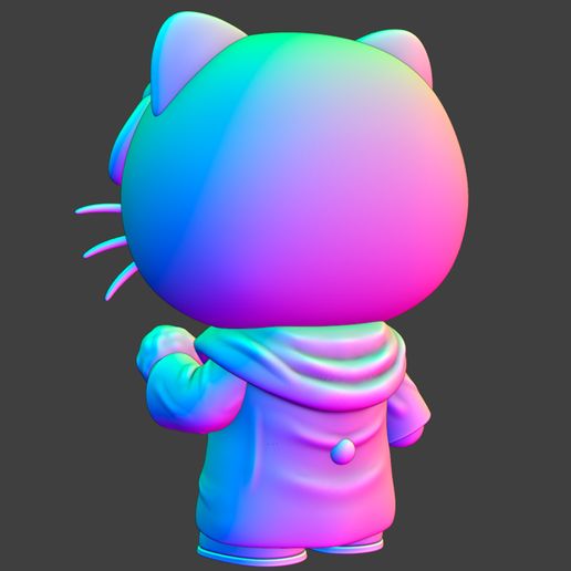 👋 HELLO KITTY - MASHLE - ANIME - STL & 3mf Multicolor・Archivo 3D para ...