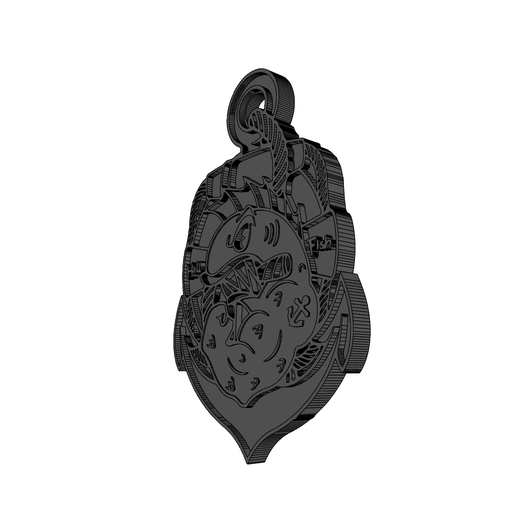 🗝️ HellFish Keychain・Free STL File for 3D printing・Cults