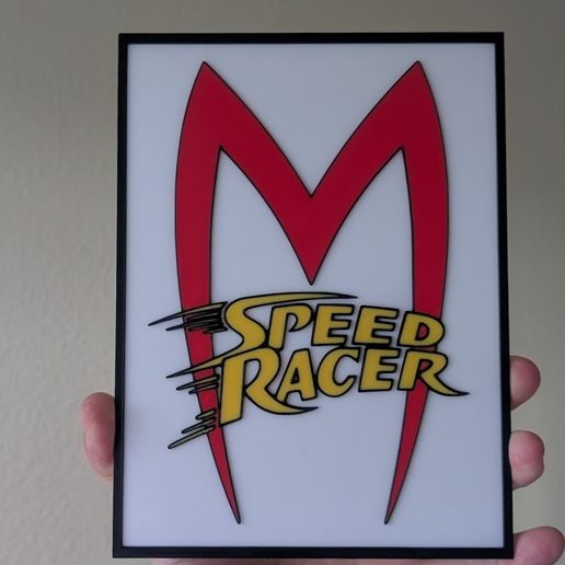 👾 Speed Racer Sign・Free STL File for 3D printing・Cults