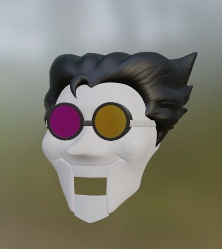 3D file DeltaRune Spamton G. Spamton mask 🎭 ・3D printing idea to ...