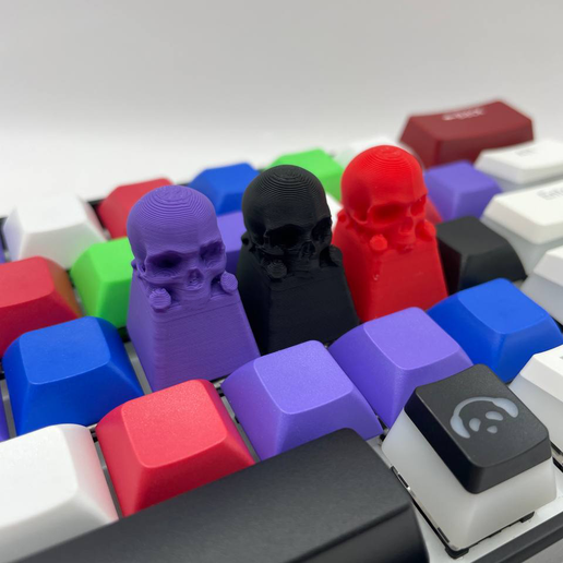 💀 Skull Gems Keycap・Free STL File for 3D printing・Cults