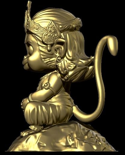 🎨 cute hanuman・ STL File for 3D printing・Cults