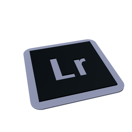 lightroom logo 3d