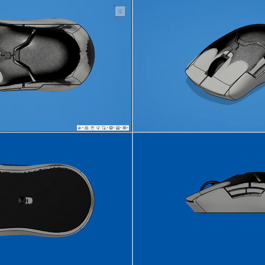 🐁 ZS-VML, 3D Printed Razer Viper Mini based Symmetric Wireless Mouse ...