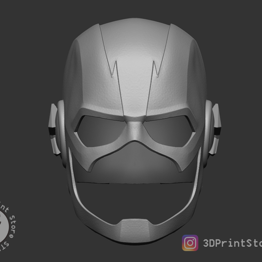 arquivo 3D Flash Mask From The Flash - Fan Art 3D print model 🎨 ・design ...