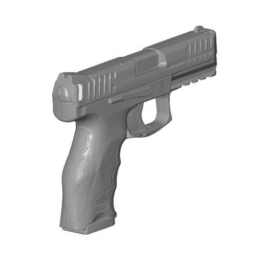 🔫 H&K HK SFP9 / VP9 9MM PISTOL BLUEGUN REAL SIZE SCAN・ STL File for 3D ...