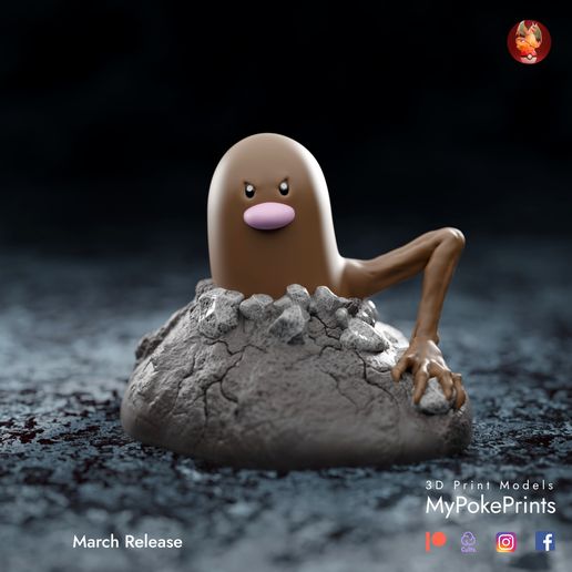 diglett 3d sprite