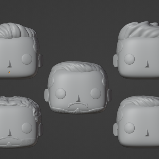 👾 funko pop heads pack 1・ STL File for 3D printing・Cults
