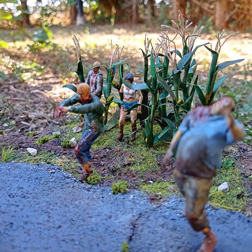 3D print zombie set for diorama・Cults