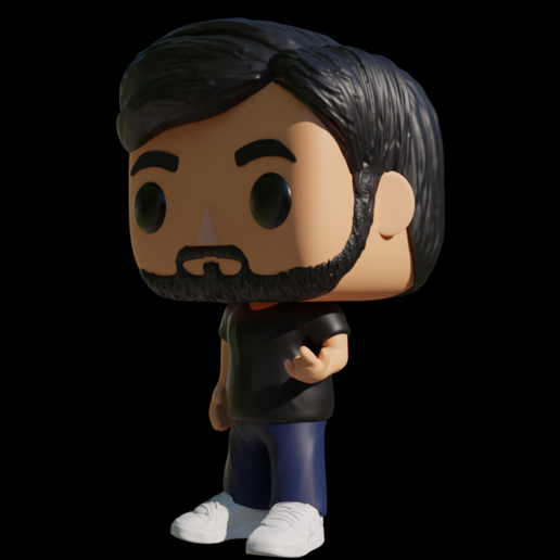 STL file Funko Man rock casual 👨 ・3D printable design to download・Cults