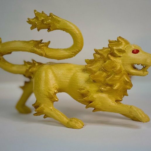 🦁 Lannister Lion・ STL File for 3D printing・Cults