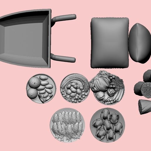 🧑‍🌾 villagers and farmers miniature set・ STL File for 3D printing・Cults