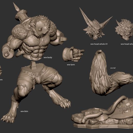 👾 Warwick - 3D Print Kit・ 3D File for 3D printing・Cults
