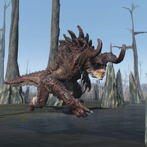 🦸 Alpha Deathclaw (F4) from Fallout・Free OBJ File for 3D printing・Cults