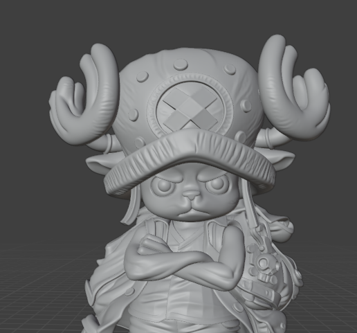 👾 Tony Tony Chopper - 3D Figure with secure pose | One Piece Fanart ...