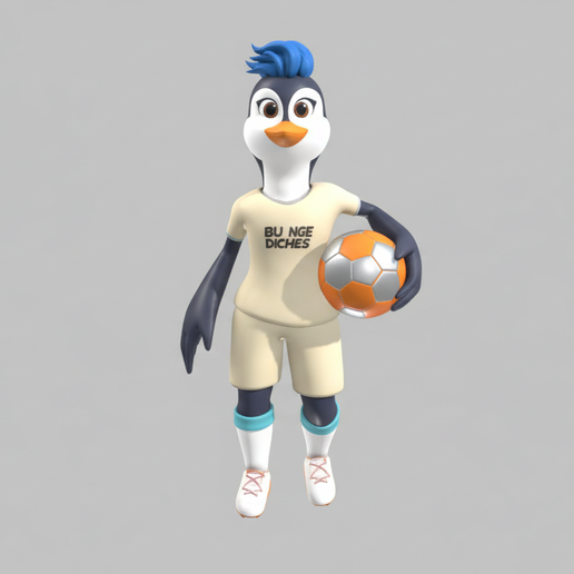👾 FIFA Mascot Tazuni - 2023 WWC Stand with Ball STL・Archivo STL para ...