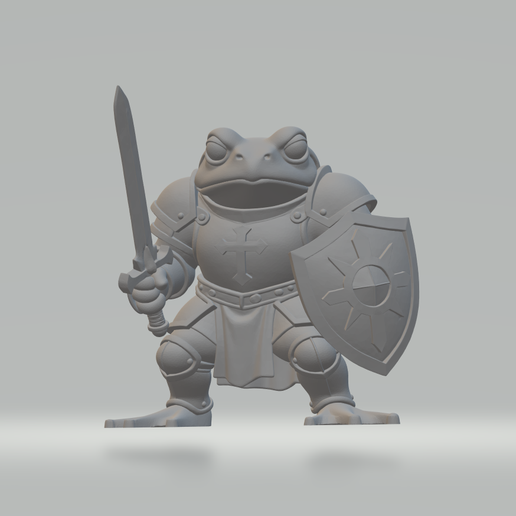 🎲 African Bullfrog Paladin - 3D Printable Miniature | DnD & Tabletop ...