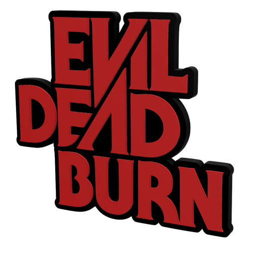 😵 3D MULTICOLOR LOGO/SIGN - Evil Dead Burn・ STL File for 3D printing・Cults