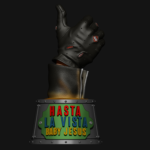 ⬆️ Terminator thumbs up - Christmas tree topper・ STL File for 3D ...