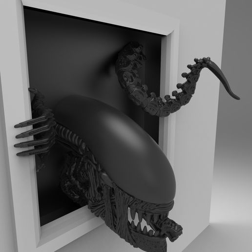 👽 Alien in Vent・ 3D File for 3D printing・Cults