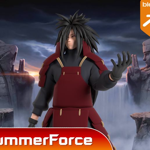 🥷 Madara Uchiha - Naruto Shippuden・ STL File for 3D printing・Cults