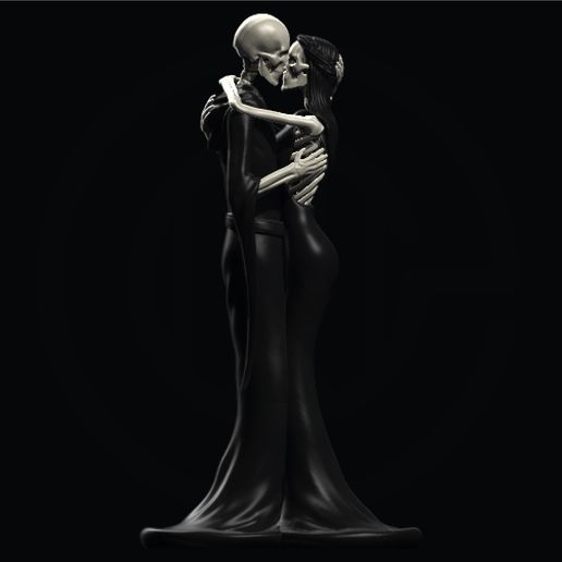 💀 SKELETON COUPLE - SKELETON COUPLE・ STL File for 3D printing・Cults