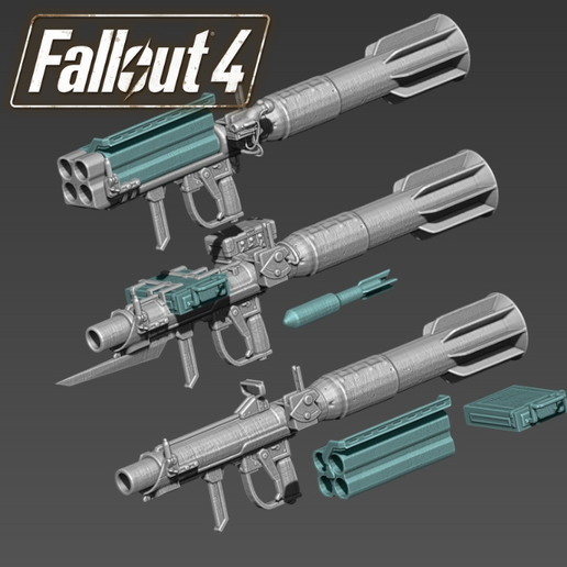 🔫 Missile launcher 3d model fallout 4・ OBJ File for 3D printing・Cults