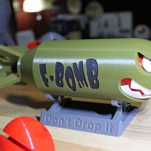 🏠 Redesign of the Original F-Bomb・ STL File for ・Cults