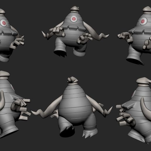 🐉 Pokemon - Duskull, Dusclops and Dusknoir with 2 poses・ STL File for ...