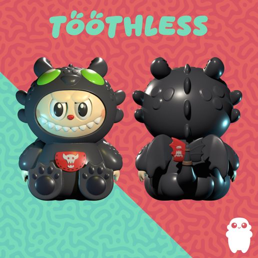 🐉 toothless labubu "dragon trainer"・ STL File for 3D printing・Cults