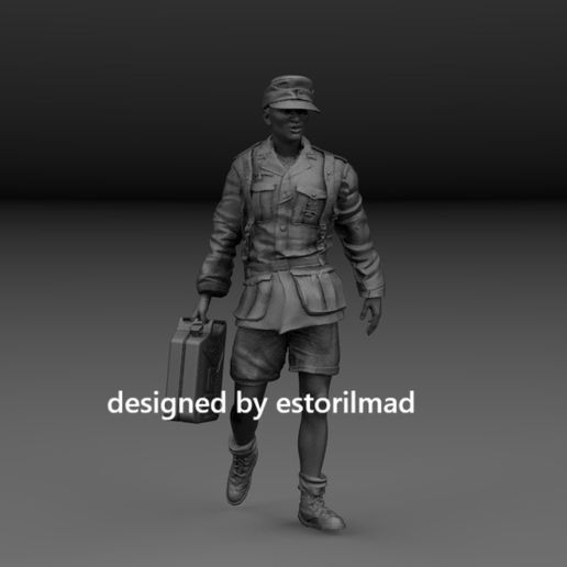 🫡 WW2 SOLDIER PANZER PANZER TANK DRIVER PANZER iii v5・ STL File for 3D ...