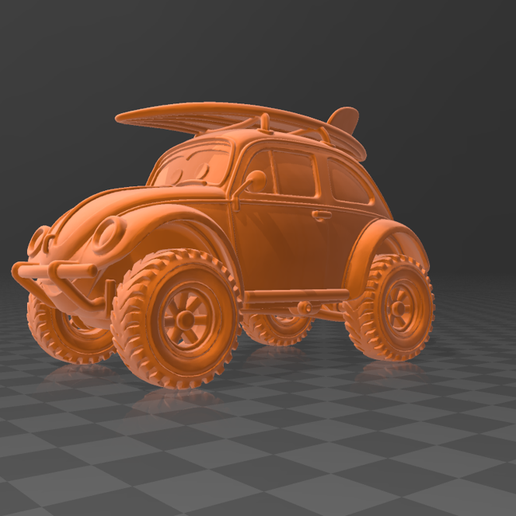 🏄‍♂️ Beetle Surf Smile - Decorative Figure Baja Bug Style with ...