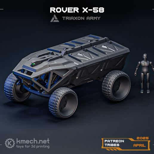 🏎️ ROVER vehicle・ STL File for 3D printing・Cults