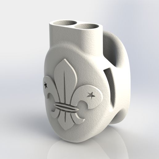 🛝 Lys Scout Neckerchief Slide with Integrated Whistle・ STL File for 3D ...