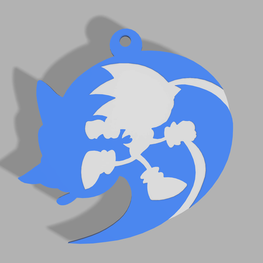 STL file Sonic Keychain V1 Figure 4 || Sonic Llavero V1 Figura 4 🗝️ ・3D ...