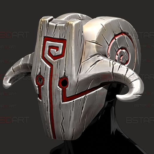🎃 Juggernaut Dota Mask - Halloween Cosplay・ STL File for 3D printing・Cults