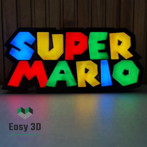 3D file Mario Lamp Led 🔦 ・3D printable design to download・Cults
