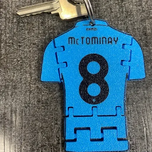 🗝️ KEYCHAIN Napoli jersey CHAMPIONS SCUDETTO Scott McTominay・ 3MF File ...