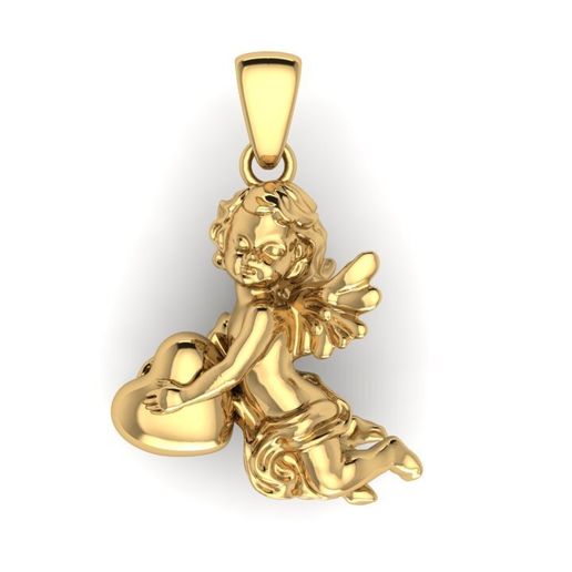 STL file pendant angel love heart 👼 ・3D printer model to download・Cults