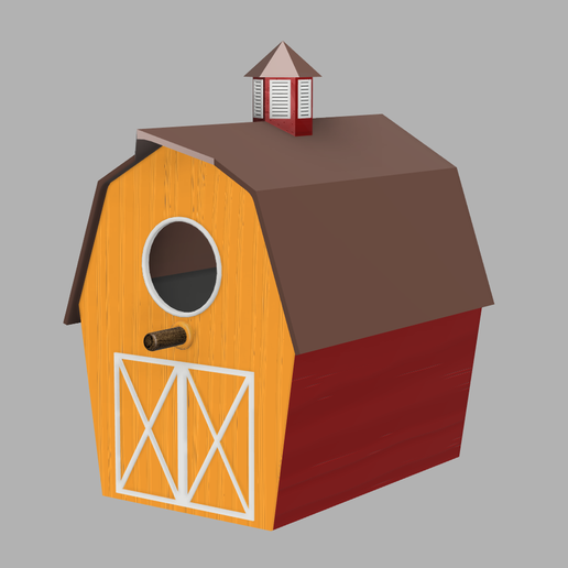 🐦 Bird Barn version 2 (bird House)・Free STL File for 3D printing・Cults