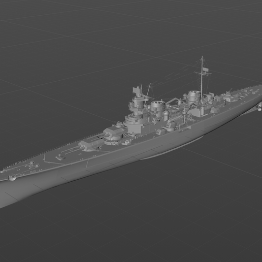 🚢 German cruiser "Siegfried" 3D model material・ OBJ File for 3D ...