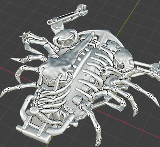 👹 Junk Golem - Scorpion・Free STL File for 3D printing・Cults
