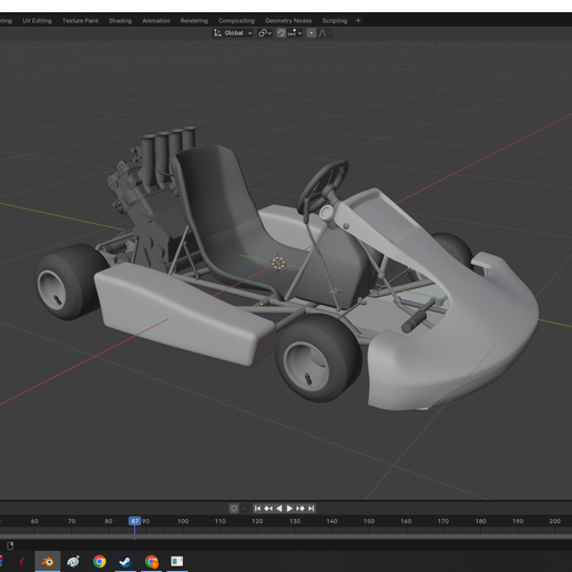 🚗 hayabusa kart・ OBJ File for 3D printing・Cults