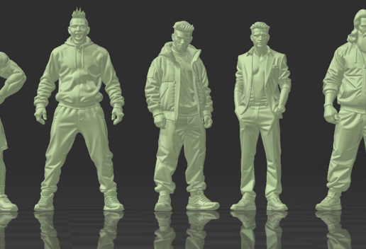 🔥 10 Pack DELUXE SET: Cypress Street Mafia : 1/64th Scale Figures ...